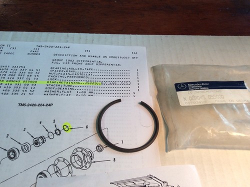 N009045055000 Retaining Ring 5325-01-242-1453, SEE, FLU419 | eBay