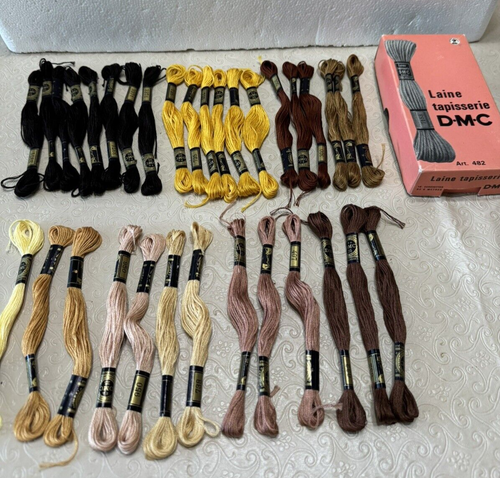 DMC Cotton Embroidery Thread Size 8m Lot 33 Skeins Made in France | eBay