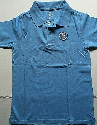 DC Comics Superman embroidered patch logo boys polo shirt, Size 6/7 | eBay