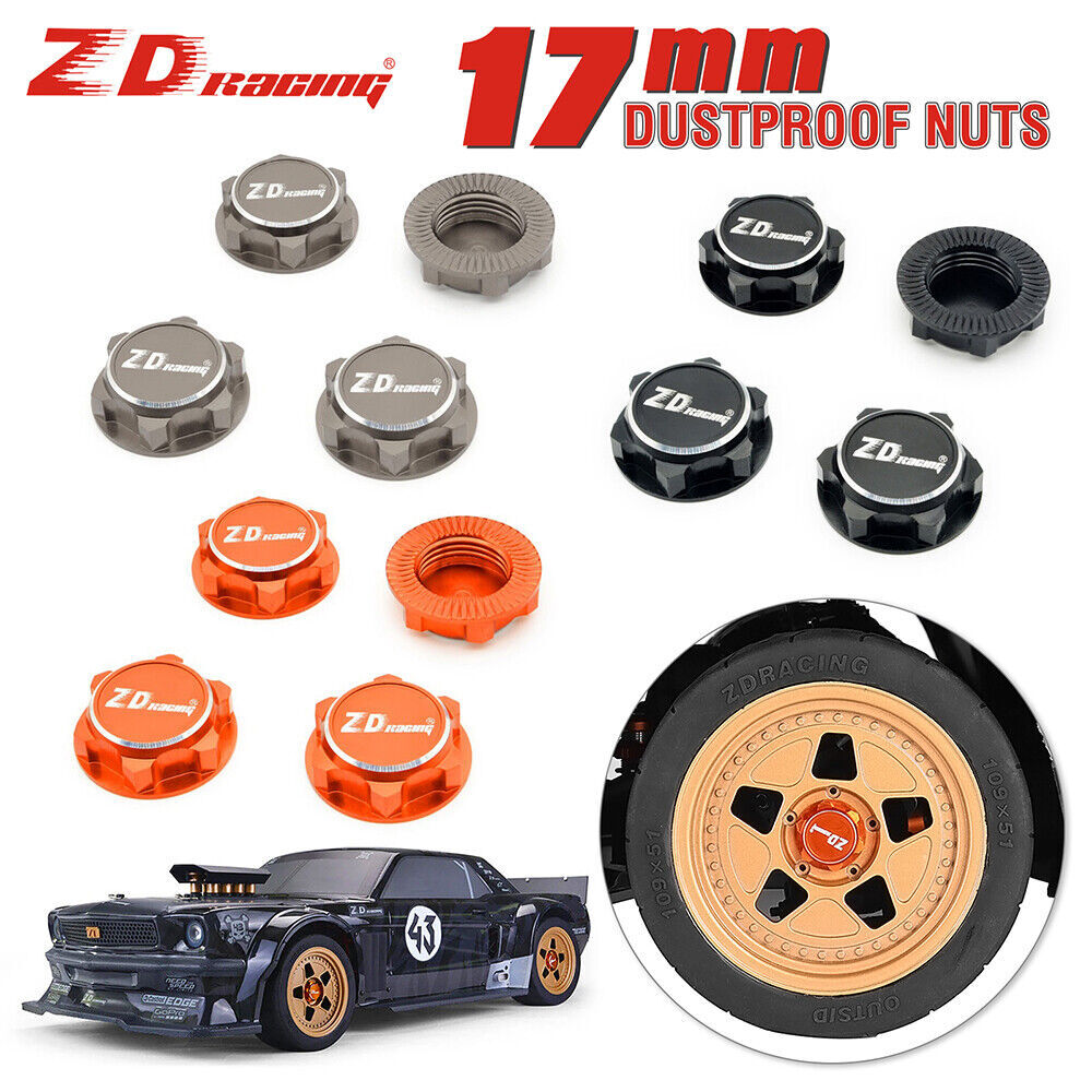 4x EX07 17mm Hex Wheel Nuts Dustproof for 1/8 Traxxas Summit Buggy RC ...