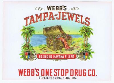 Tampa-Jewels Webb's Drugstore St. Petersburg FL Tampa FL pirate's chest T85 | eBay