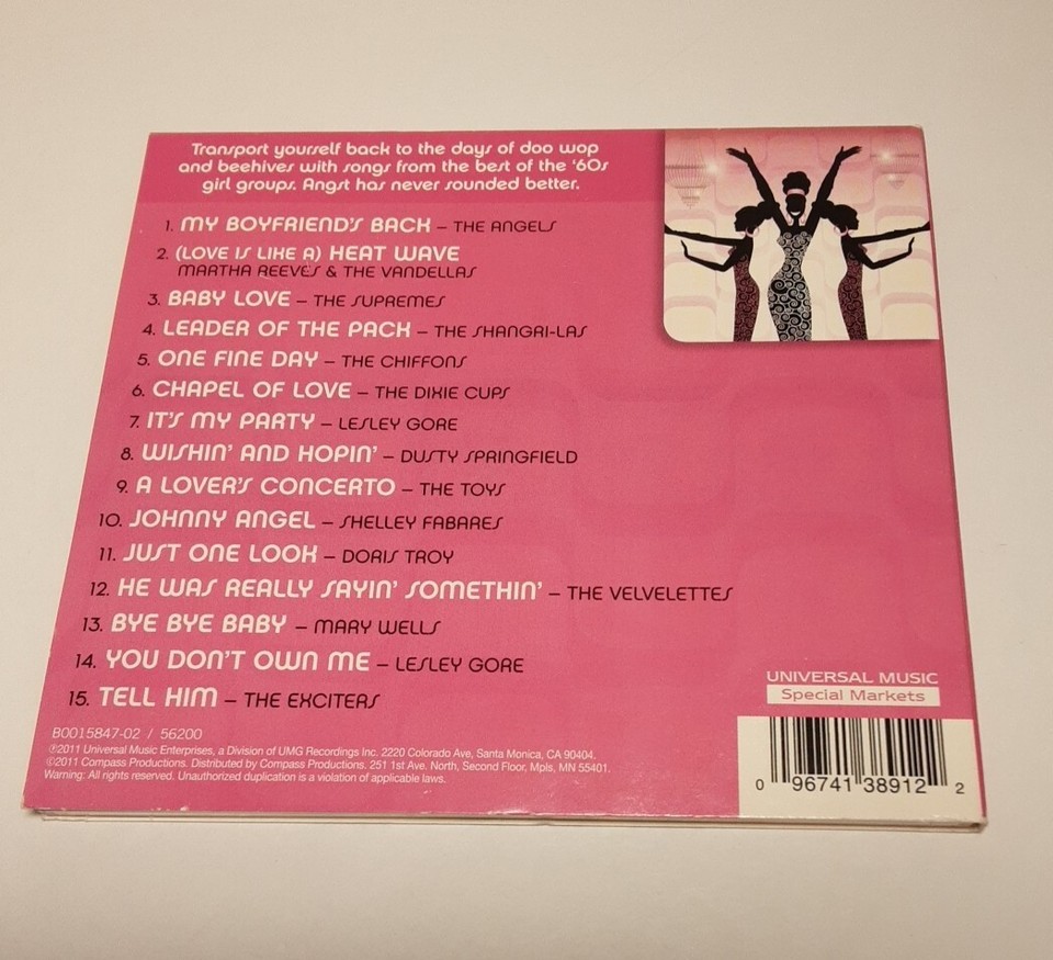 My Boyfriends Back The 60's Girl Groups CD Original Recordings 15 Songs ...