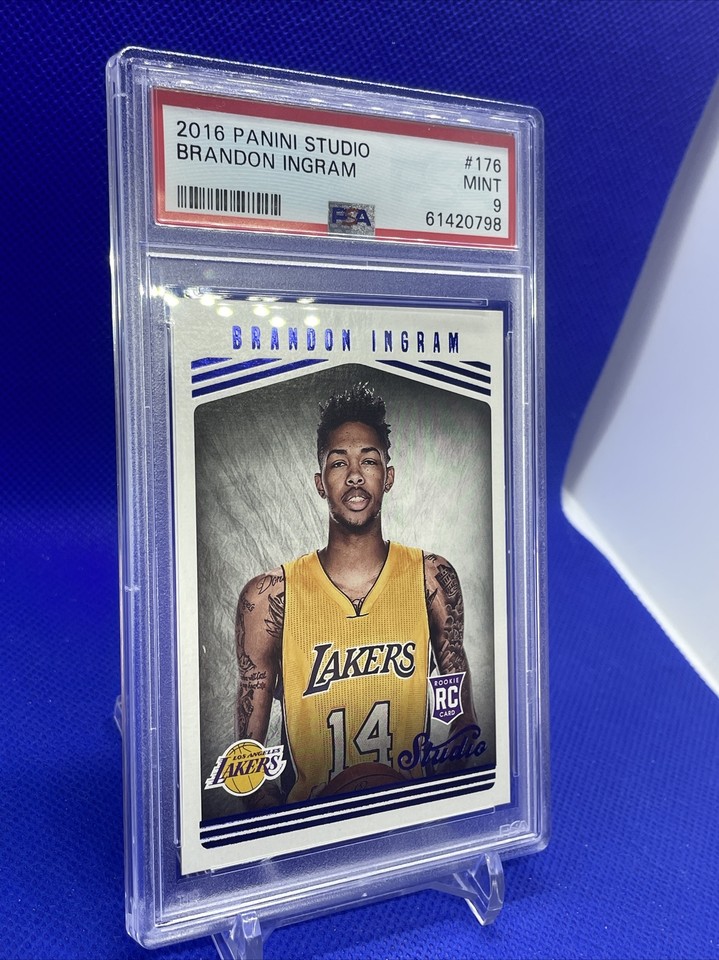 BRANDON INGRAM 2016 PANINI STUDIO ROOKIE RC PORTRAIT PSA 9 MINT LA ...