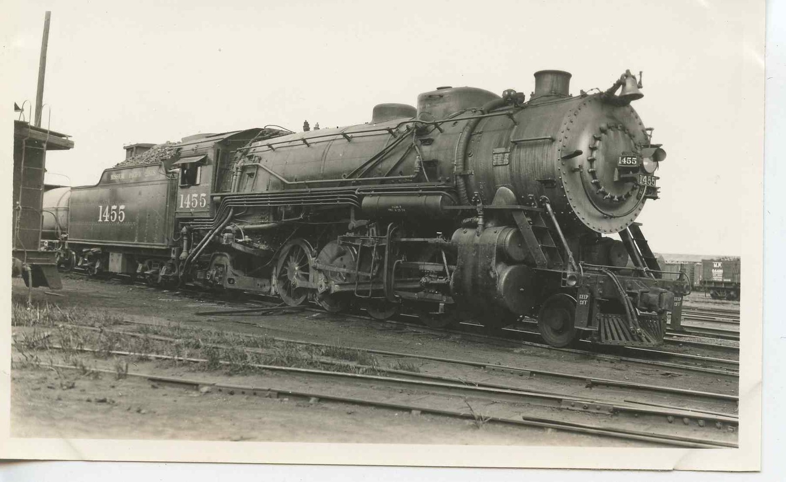 7E648 RP 1934 MOPAC MISSOURI PACIFIC RAILROAD ENGINE #1455 ST LOUIS MO ...