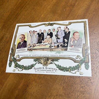 2009 Topps Allen & Ginter's Box Topper Cabinet Historical Events CB8 ...