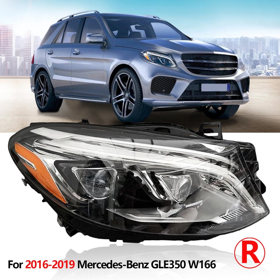 LED Headlight Left/Right For Mercedes Benz GLE W166 2016 2017 2018 2019 ...