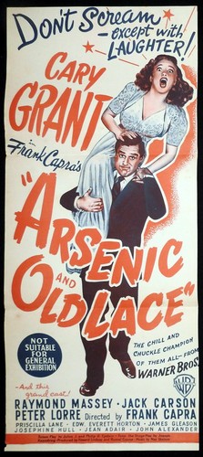 ARSENIC AND OLD LACE Original Daybill Movie Poster Cary Grant Frank ...