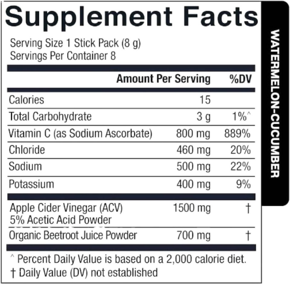 Essential Elements Hydration Packets Electrolytes Powder Sugar Free 24 ...