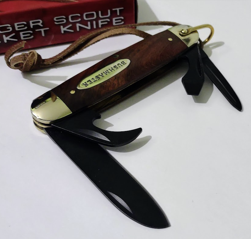 BUSHMASTER CAMP KING HOBO HUNTING POCKET KNIFE SCOUT W/ BAIL AWL !!! | eBay