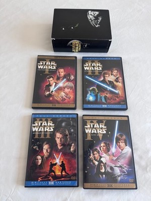 Star Wars 2004 DVD Box Set Episodes I II III IV THX Full Screen 4 Disc ...