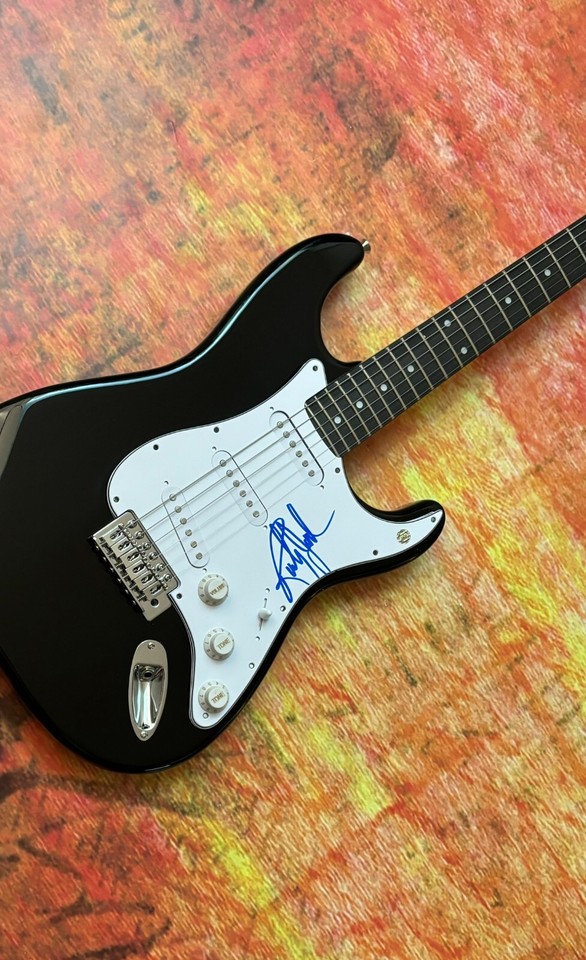 GFA Zebra Band Rock Star RANDY JACKSON Signed Electric Guitar COA | eBay UK