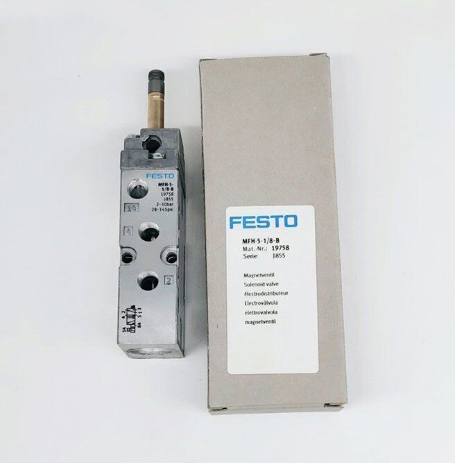 Festo MFH-5-1/8-B 19758 Solenoid Valve New One Free Shipping MFH51/8B ...