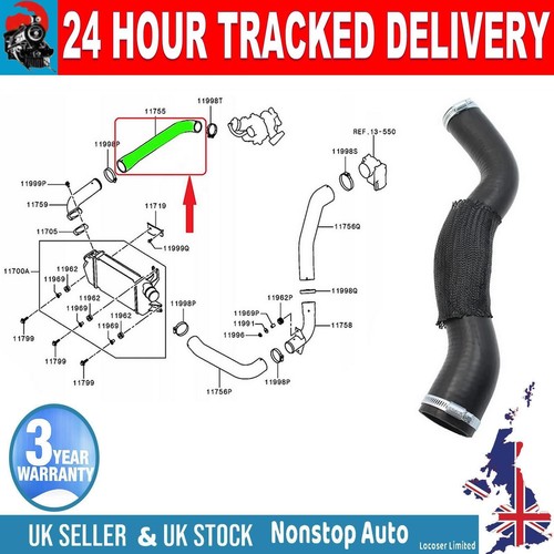 TURBO INTERCOOLER HOSE PIPE FOR MITSUBISHI L 200 2.5TD PAJERO 2.5 TD ...