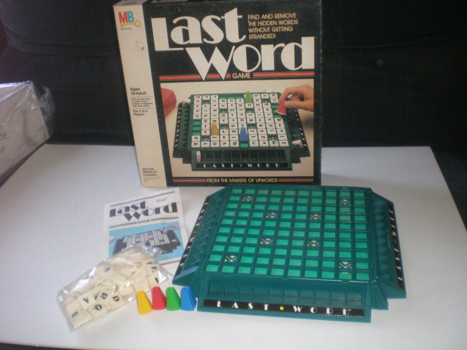 MIlton Bradley Last Word Game Complete in Box | eBay