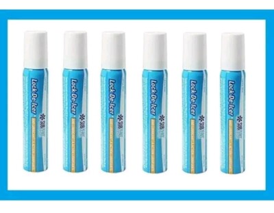 Lot Of 6 Subzero Frozen Car Lock De-Icer & Lubricant Lube .62 Fl Oz ...