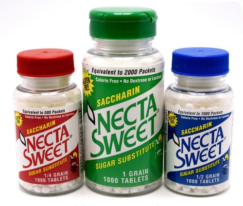 Necta Sweet Saccharin 1000-Tablet Bottle 1-Grain, 1/2-Grain or 1/4 ...