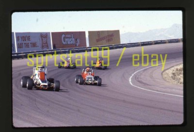 1970-80s Sprint Car Action Shot @ Phoenix PIR - Vintage 35mm Race Slide ...