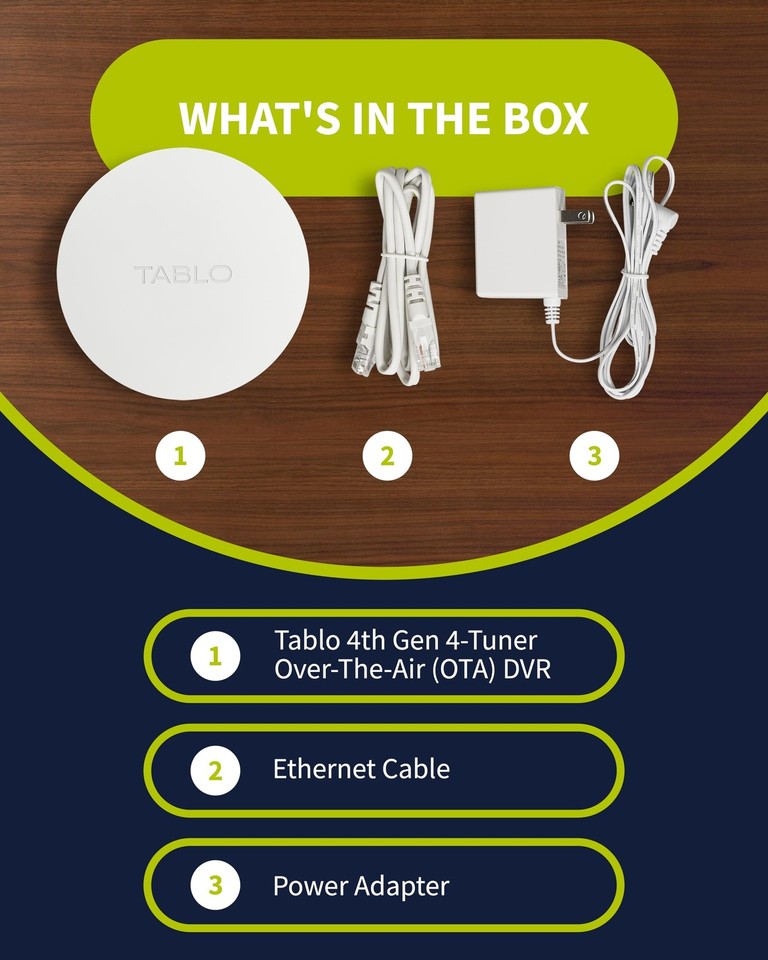 Tablo 4th Gen 4-Tuner Over-The-Air (OTA) DVR - Watch, Pause & Record ...