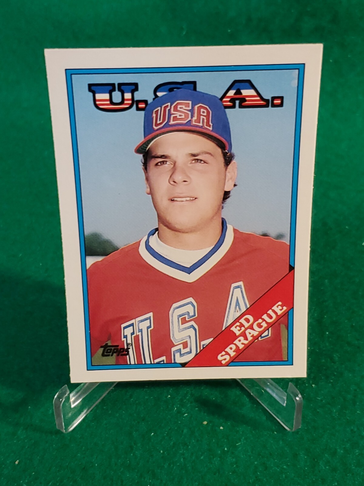 1988 Topps Traded Ed Sprague #113T Team USA Toronto Blue Jays XRC ...