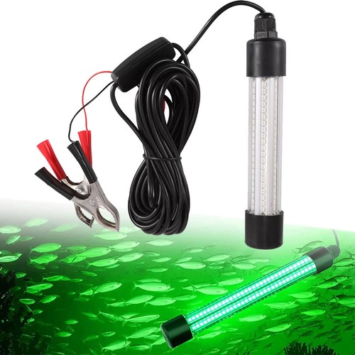 50000Lumens 12V 120 LED Green Underwater Fishing Light Lamp Fish ...