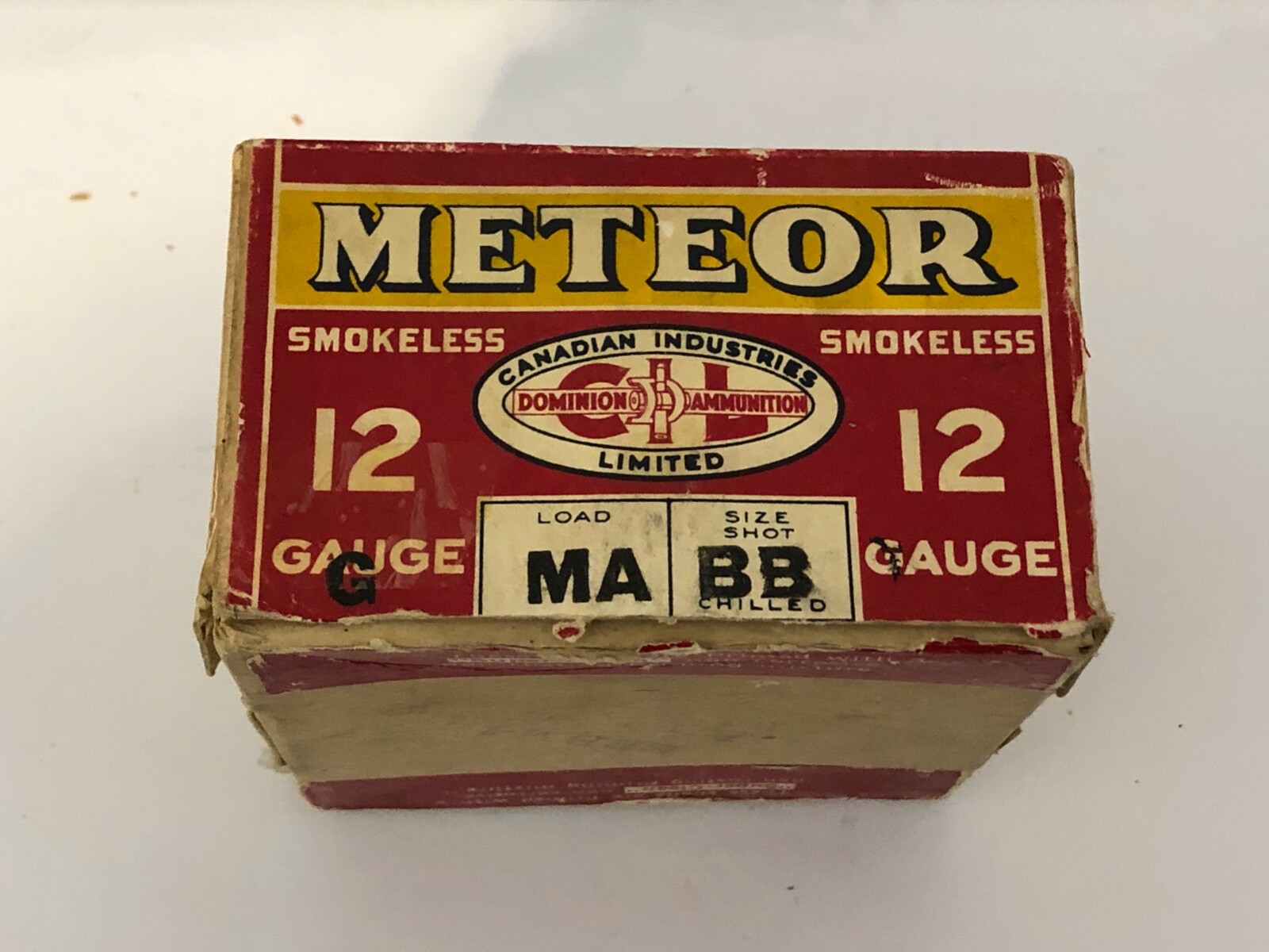 Vintage Empty (2 Pcs) CIL Meteor Shot Shell Box & Boxes 12 Ga. BB Shot ...