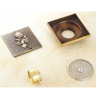 European Style Bathroom Art Carved Antique Brass Shower Floor Drain ...