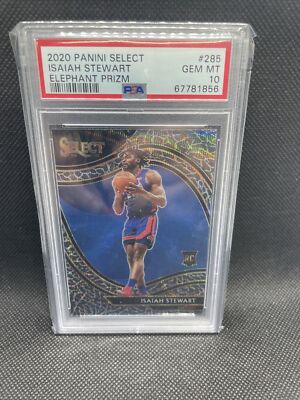 2020 Isaiah Stewart Select Elephant Prizm Courtside RC PSA 10 SSP RC ...