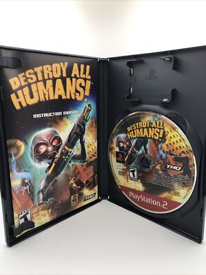 Destroy All Humans! Sony PlayStation 2 Game, 2005 (PS2) W/ Manual ...