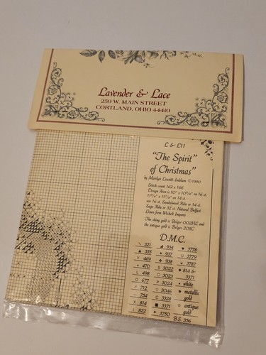 Lavender and Lace Spirit of Christmas Santa Cross Stitch Pattern LL11 ...