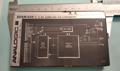 ADAM 826-1 ANALOGIC SAMPLING 16-BIT A/D CONVERTER | eBay
