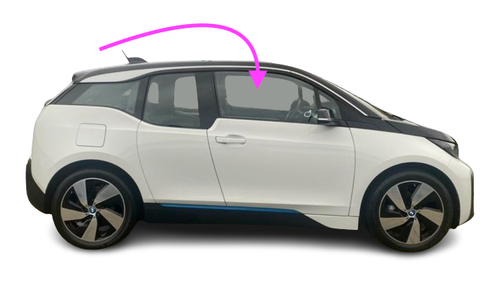 Fit: 2014-2021 BMW i3 Hatchback Passenger Side Front Right Door Window ...