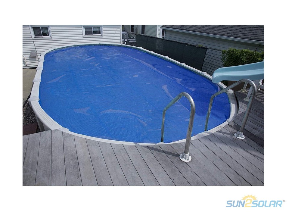 Sun2Solar 1200 Series Round Swimming Pool Solar Cover Blanket - Choose ...