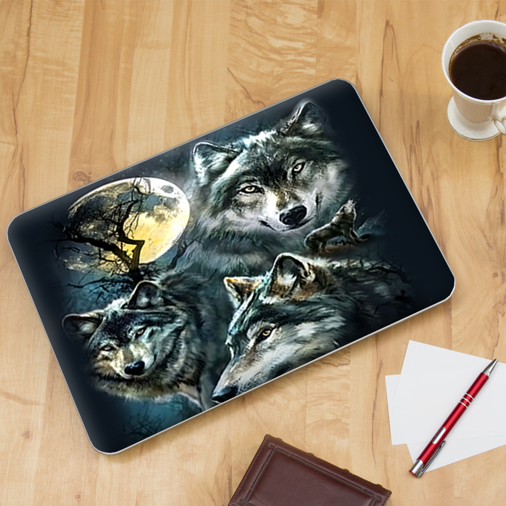Universal Laptop Skins wrap for 15" - 3 Wolves Moonlight | eBay