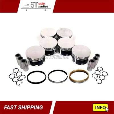 Engine Pistons with Rings Kit Fits 02-12 Dodge Jeep Ram 3.7L V6 SOHC ...