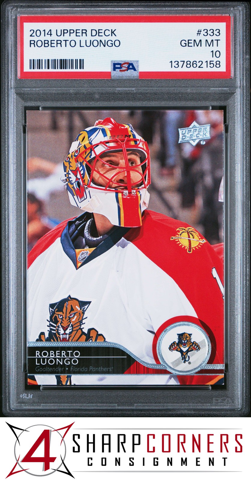 2014 UPPER DECK #333 ROBERTO LUONGO PANTHERS HOF POP 2 PSA 10 | eBay