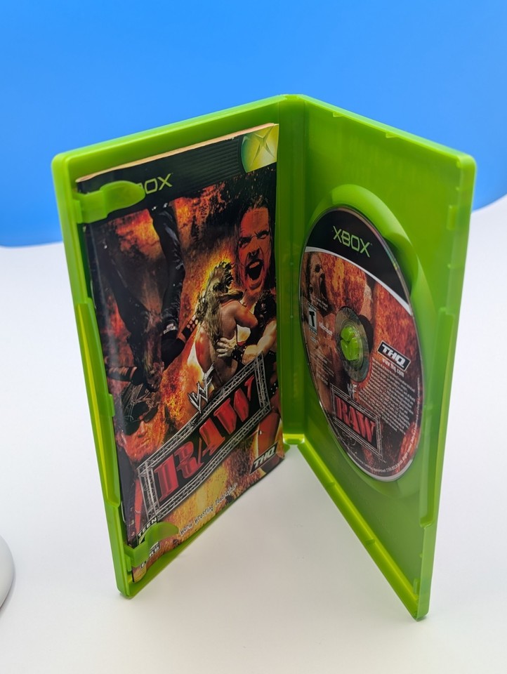 WWF Raw WWE (Original Xbox) Black Label CIB COMPLETE & TESTED | eBay