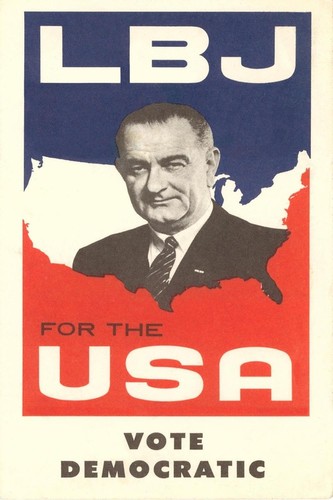 Wall Art Print LBJ, Vote Democratic Election Poster, 12" x 18" | eBay
