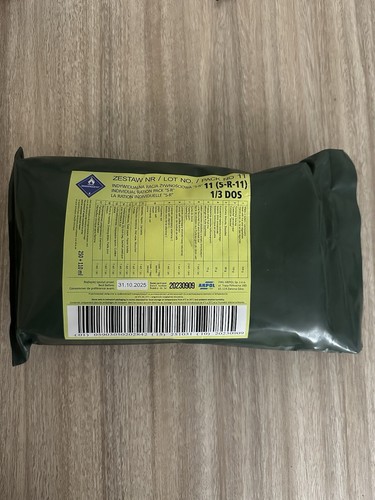 Polish Army 8hr MRE Menu #11 In The US | eBay