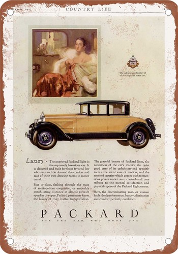 METAL SIGN - 1927 Packard Vintage Ad 04 - Old Retro Rusty Look | eBay