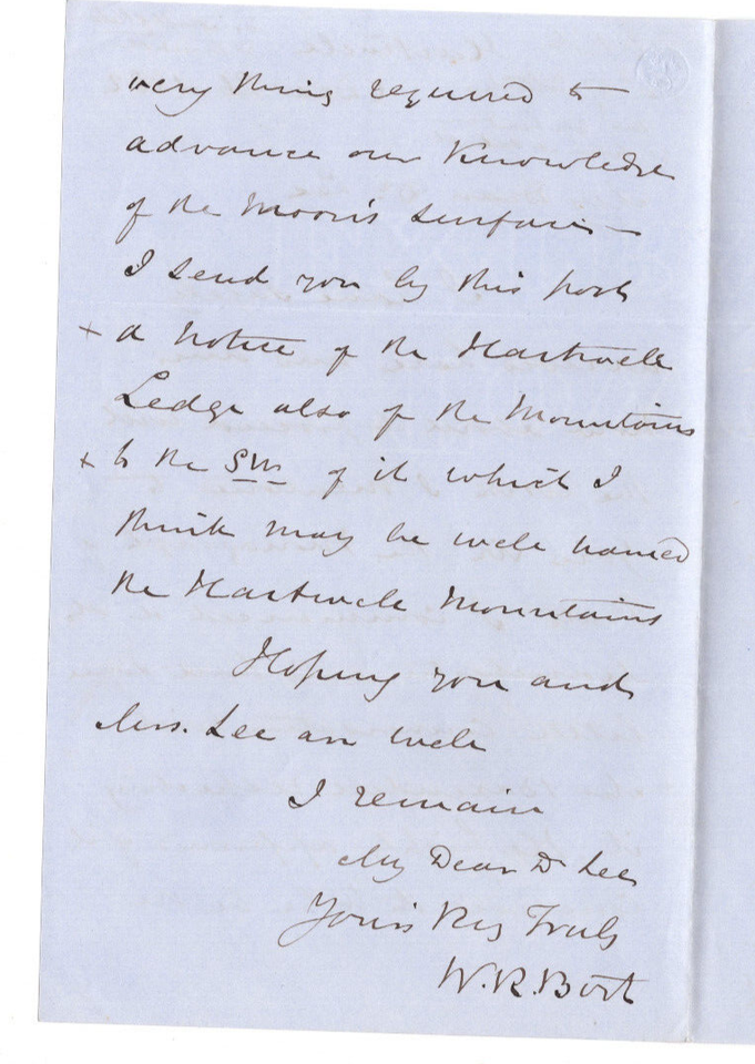 William Radcliffe Birt Signed Letter 1862 / Autographed Astronomer John ...