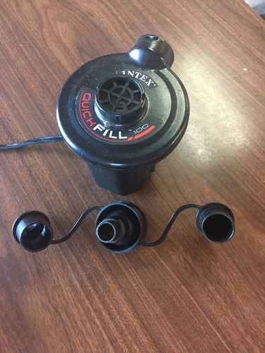 Intex Quick-Fill 100 Electric Air Pump Model AP619-III w/3 nozzles B63 ...