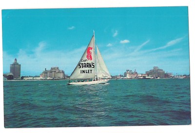 SAILBOAT SIGN Mainsail CAPT STARN'S RESTAURANT INLET Atlantic City NJ ...