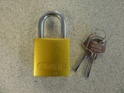ABUS 72/40 SERIES YELLOW 6 PIN ALUMINUM BODY PADLOCK | eBay