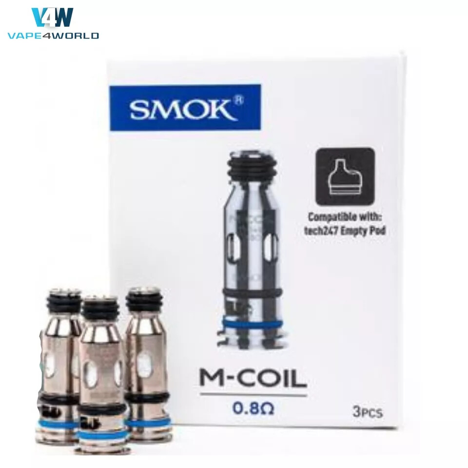 SMOK M Replacement Coils 0.4Ω 0.6Ω 0.8Ω For Smok Tech247 Pods - Fast ...