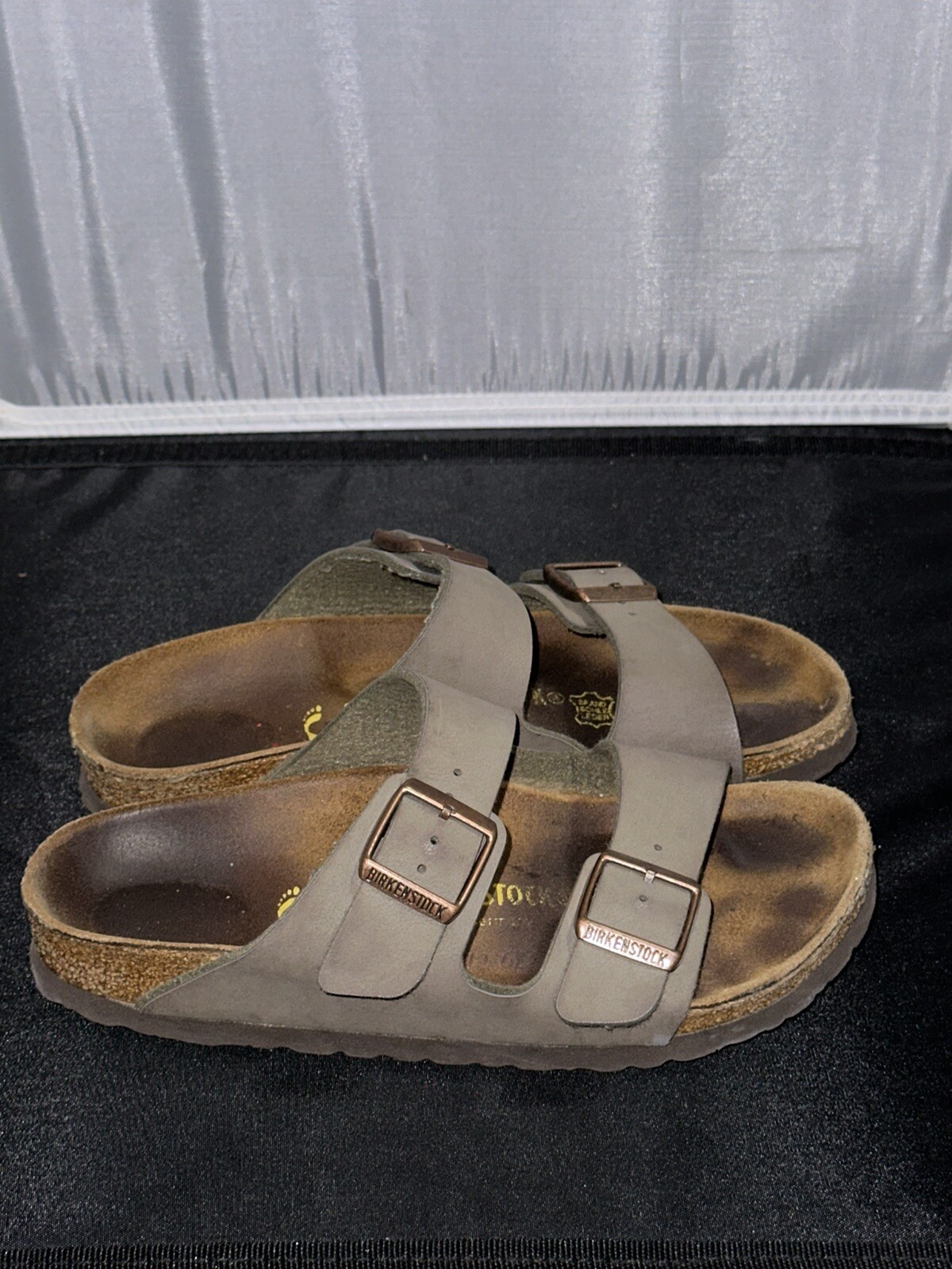 Birkenstock Arizona Leather Sandals - Stone Size 36 2… - Gem