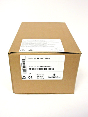 Emerson FP20-6TX2MM Network Switch Module 12P4452X052 Factory Sealed ...