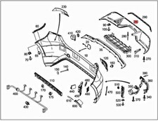 Mercedes-Benz A 176 885 71 00 Trim Bumper for sale online | eBay