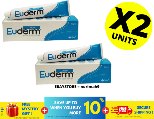 Euderm Cream for Dry-Scaly-Itchy Skin (45g) X 2 9556492000086| eBay