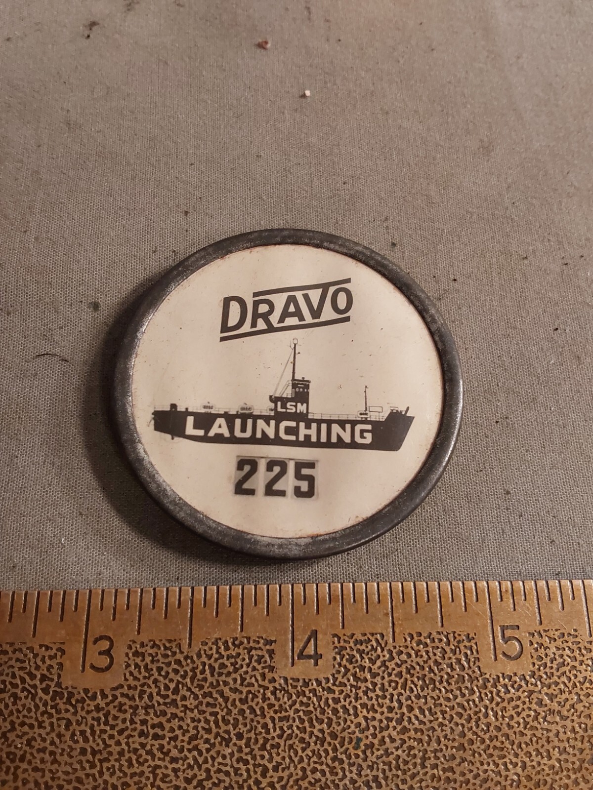 n WWII US Navy Dravo Launching Badge LSM 225 China Service | eBay