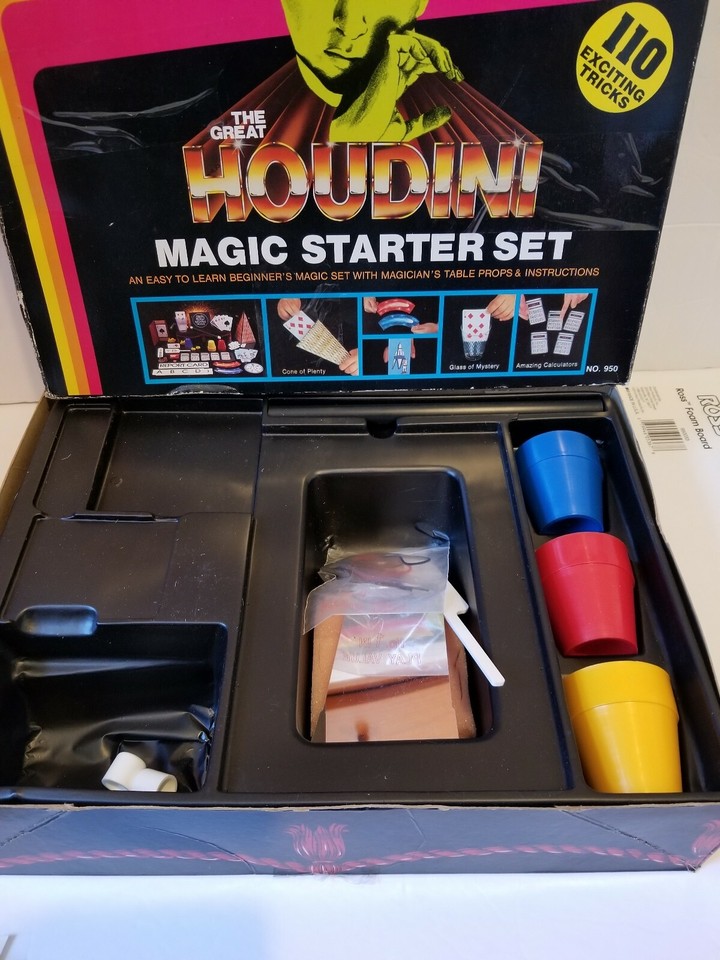 1987 The Great Houdini Magician Magic Kit Starter Set from AMAV ...